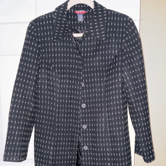 mac & jac | Jackets & Coats | Mac Jac Navy And White Patterned Light ...